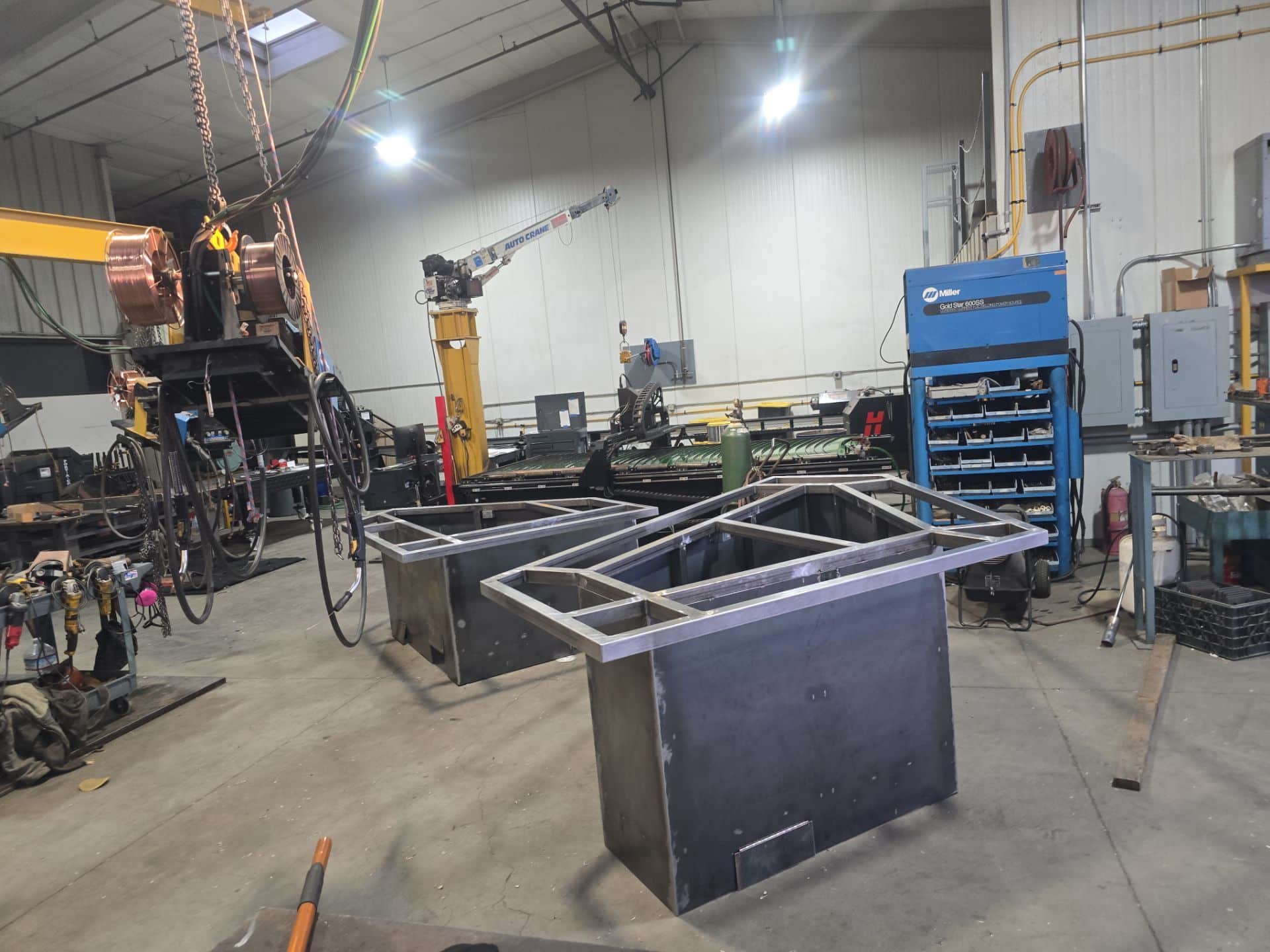 Custom Metal Tables Paso Robles Winery Tasting Room | J & M Welding Inc.